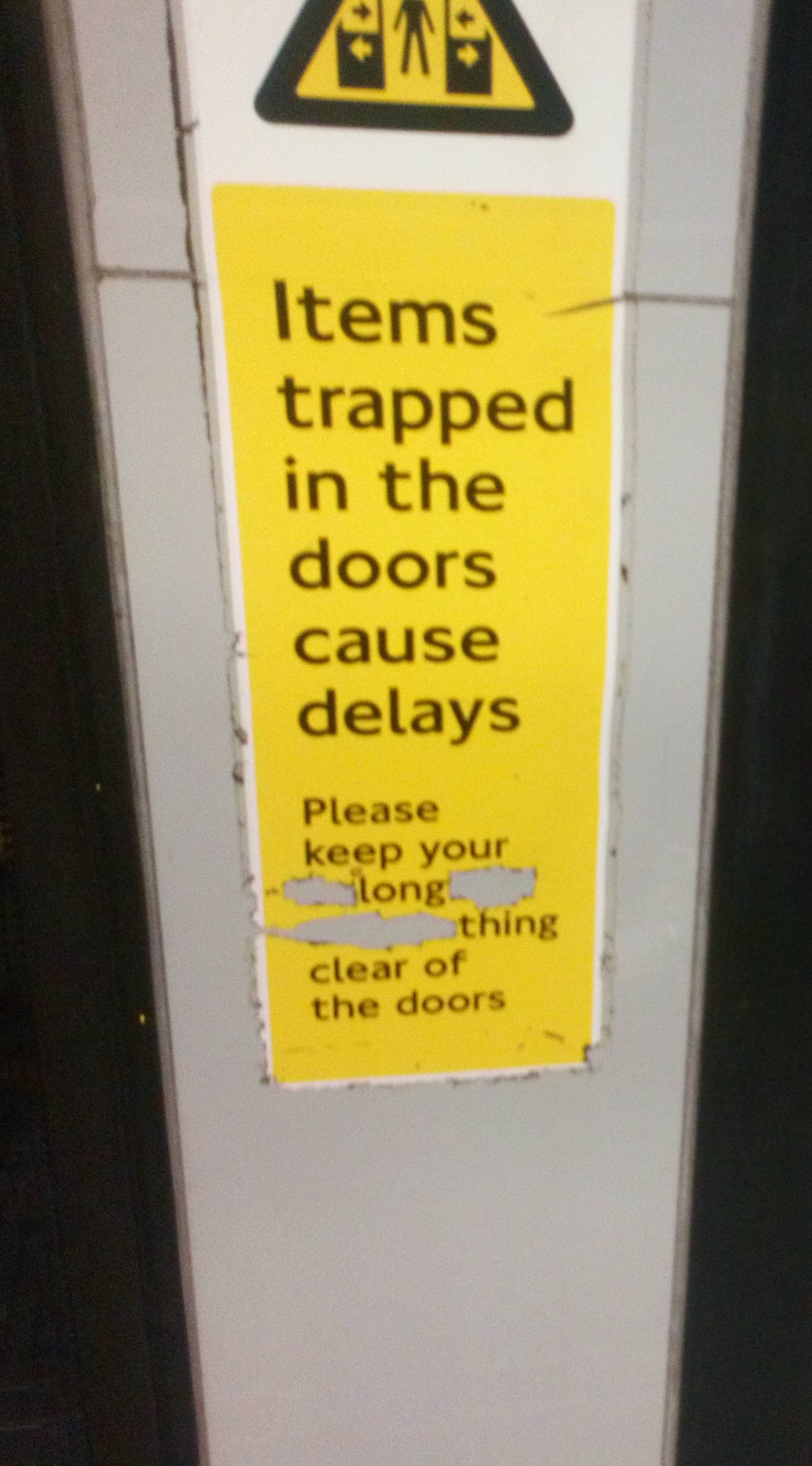 “Items trapped in the doors cause delays …” – The Compartments